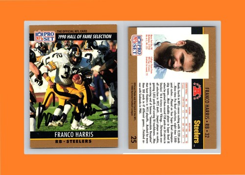 FRANCO HARRIS 1990 Pro Set Autographed NFL card Authentic Signature | eBay