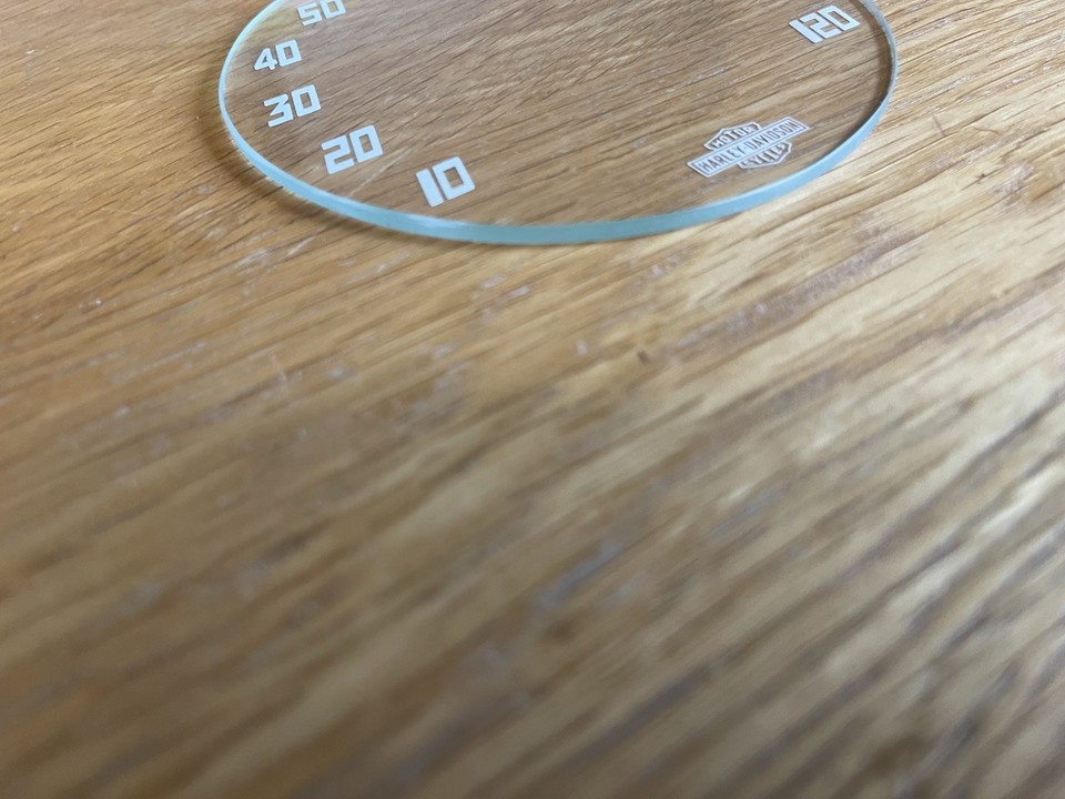 Harley Davidson Motor Cycles - Speedometer Glass - White - 10-120 | eBay