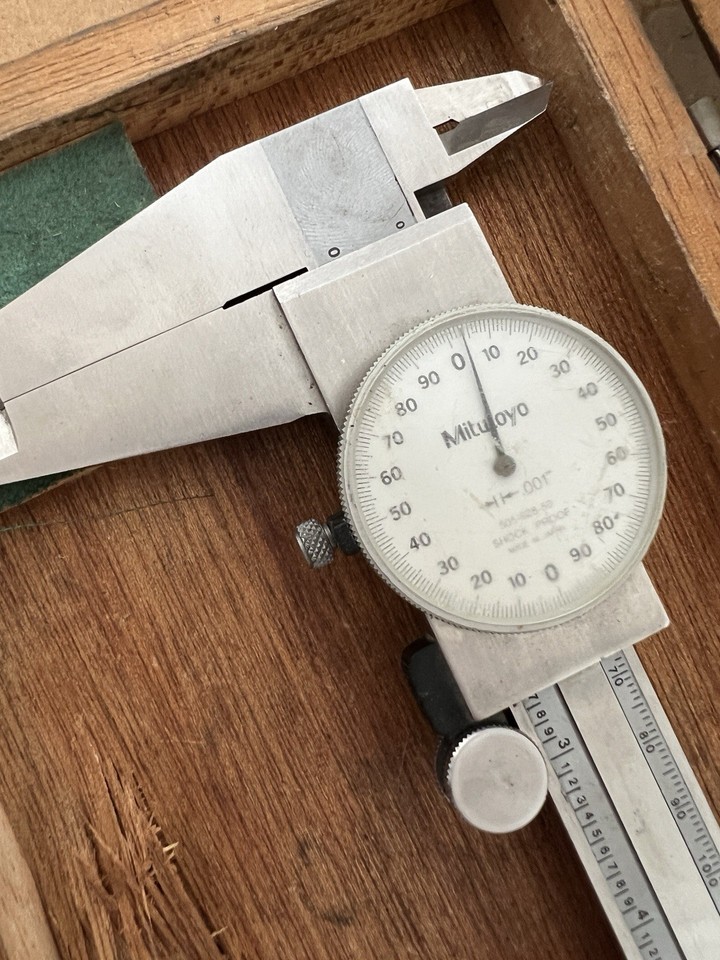 Mitutoyo 505-628-50 12" Dial Caliper Vintage Condition With Original Box | eBay