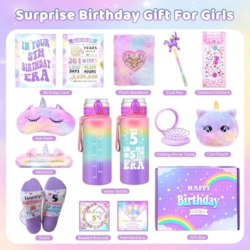 5 Year Old Girl Birthday Gift Ideas, Unicorn Gifts for Girls 5th ...