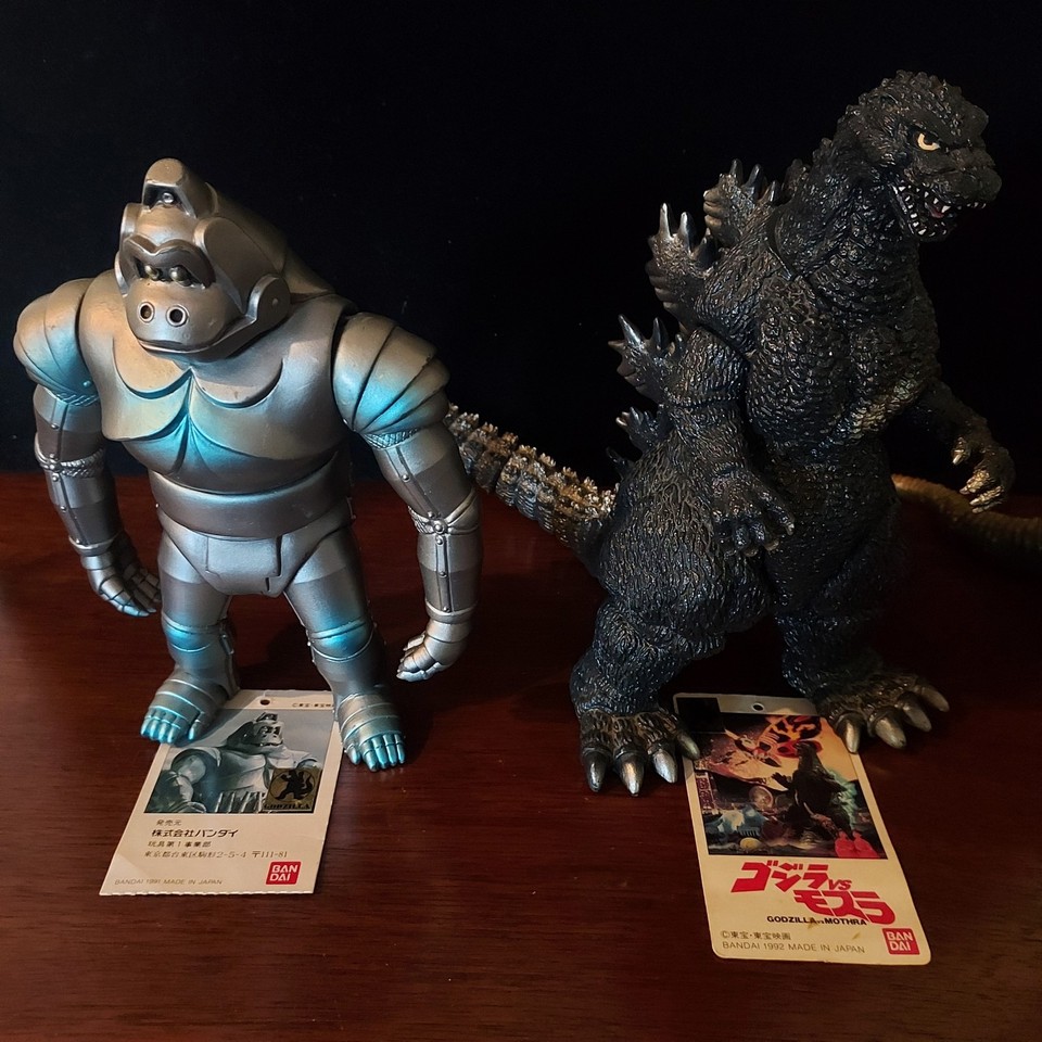 VTG 5 BANDAI Vinyl Figures W/Org Cards MFG JAPAN 1991 & 1992. Figures ...