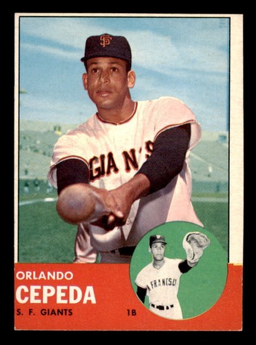 1963 Topps Baseball #520 Orlando Cepeda EX *e2 | eBay