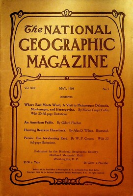 National Geographic Magazine May 1908 Dalmatia Montenegro Herzegovina ...