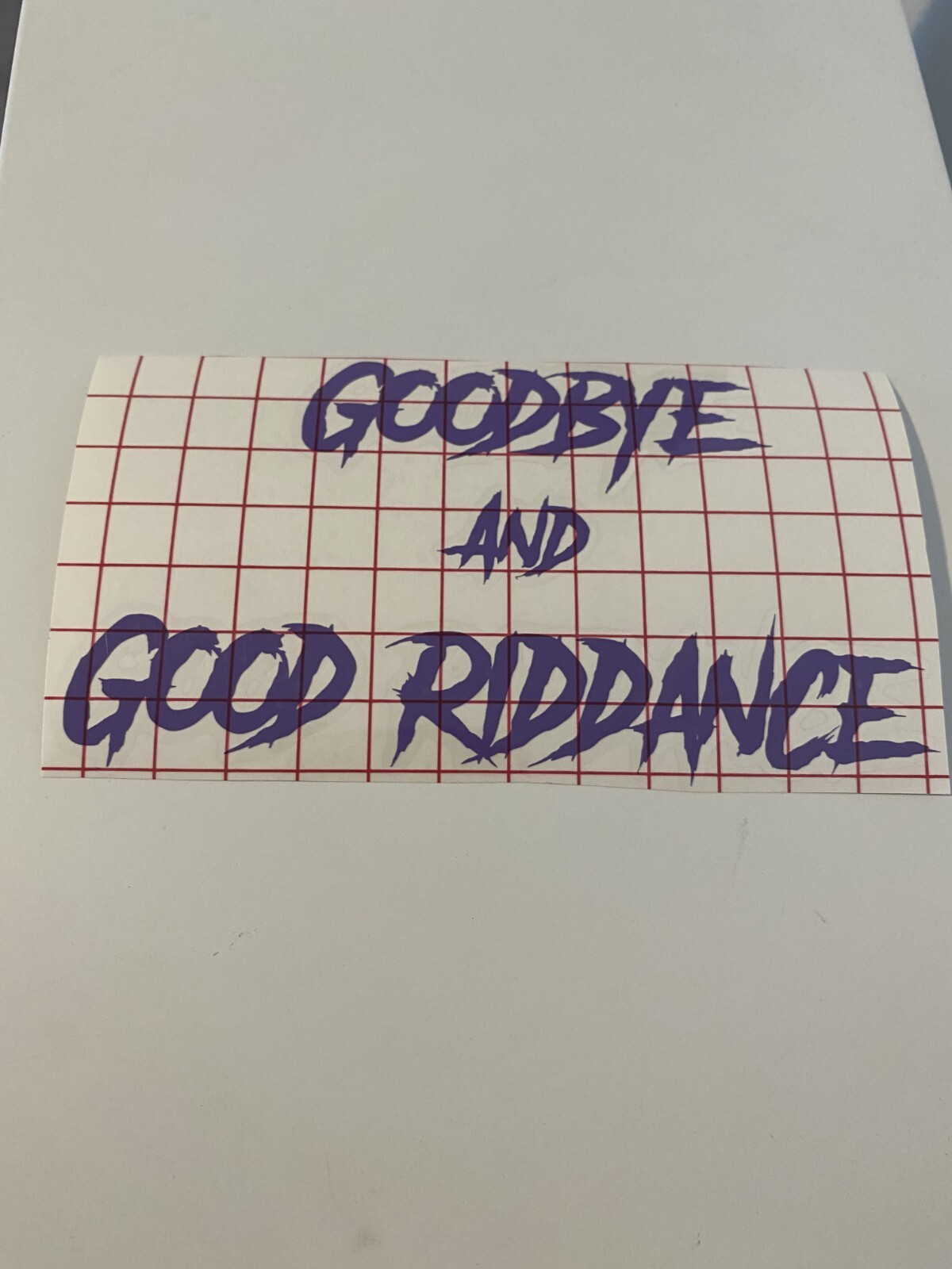 Juice Wrld Goodbye and Good Riddance Car Decal (PURPLE) | eBay