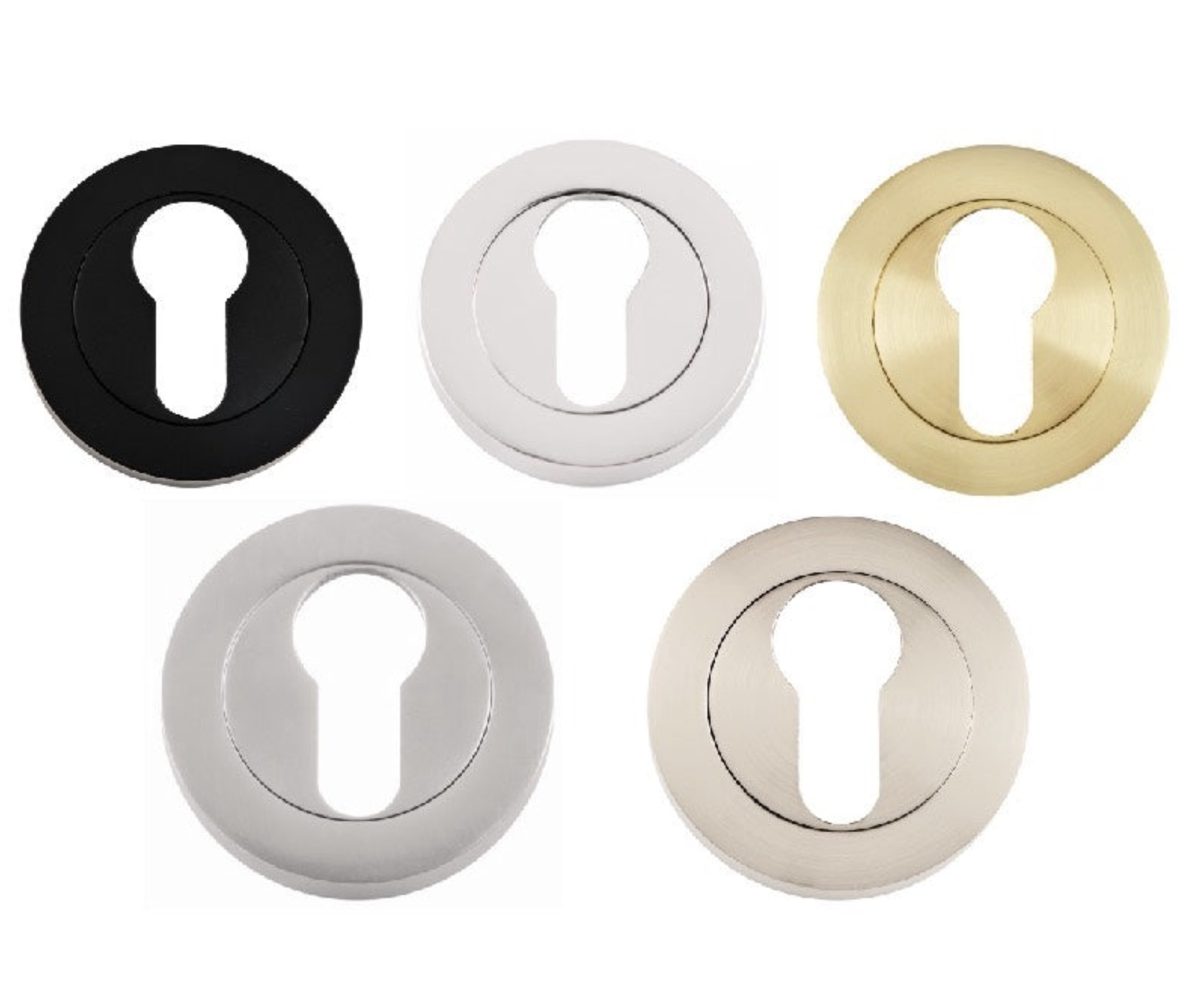 Eclipse Euro Profile Escutcheon KeyHole Covers | eBay UK