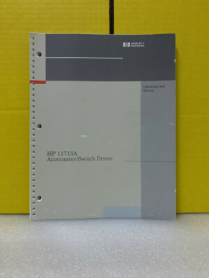 HP 11713A Attenuator/Switch Driver Operating and Service | eBay