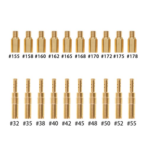 10Pcs Carburetor Main JETS kit & 10Pcs Slow Pilot Jet for PWK Keihin ...
