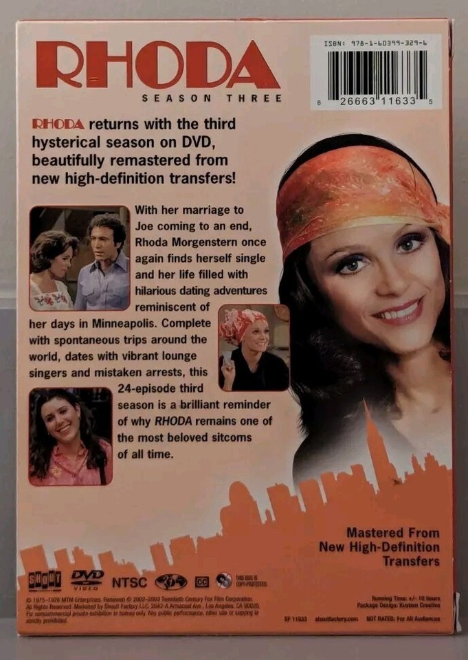 Rhoda: Season Three (DVD, 1976) 826663116335 | eBay