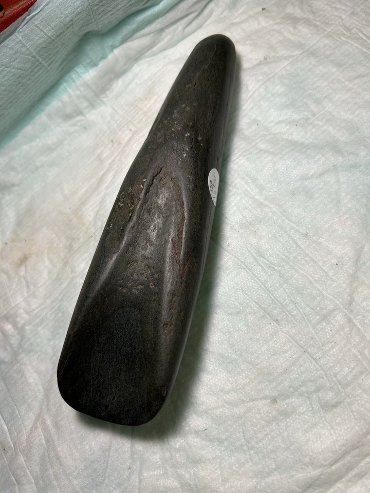 Super Fine 9 Inch Stone Gouge Stokes NC Artifact Axe Arrowhead Museum ...