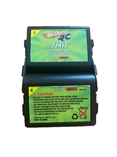 Hot Wheels RC TMH 7.2V NIMH Flexpak Rechargeable Battery Pack (Untested ...
