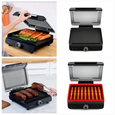 Ninja GR100 Sizzle Smokeless Indoor Grill New | eBay