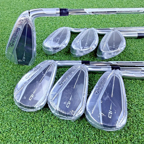 TaylorMade Qi Iron Set 4-PW RH KBS Tour Lite Stiff Shaft Lamkin ...