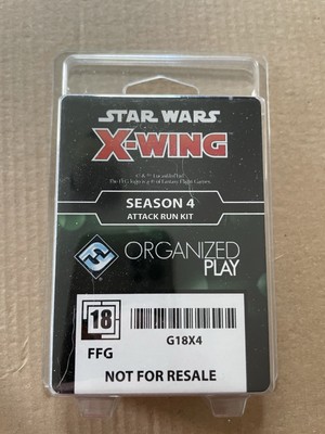 Star Wars X-Wing Organized Play Season 4 Attack Run Kit FFG G18X4 RARE ...