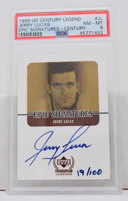 1999 UD Century Legend Jerry Lucas Epic Signatures GOLD 19/100 PSA 8 | eBay