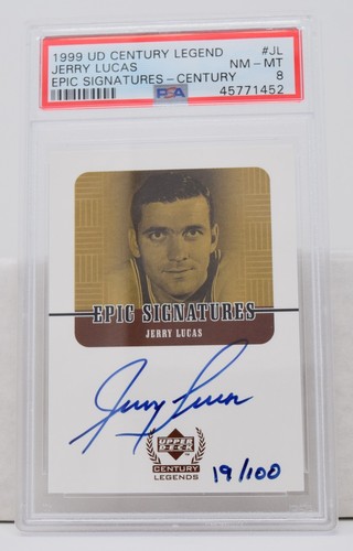 1999 UD Century Legend Jerry Lucas Epic Signatures GOLD 19/100 PSA 8 | eBay