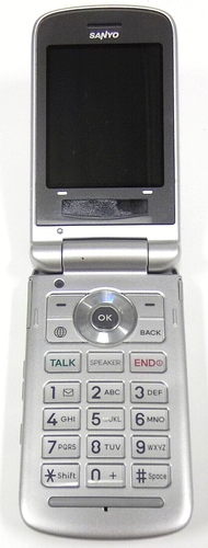 Sanyo Mirro SCP-3810 - Silver ( Boost Mobile ) Rare Cellular Flip Phone ...
