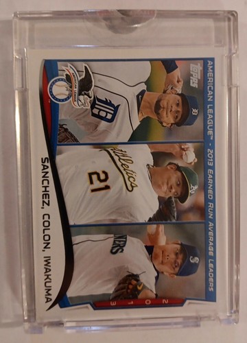 2014 Topps Vault #'d 1/1 Blank Back League Leaders Sanchez Bartolo ...