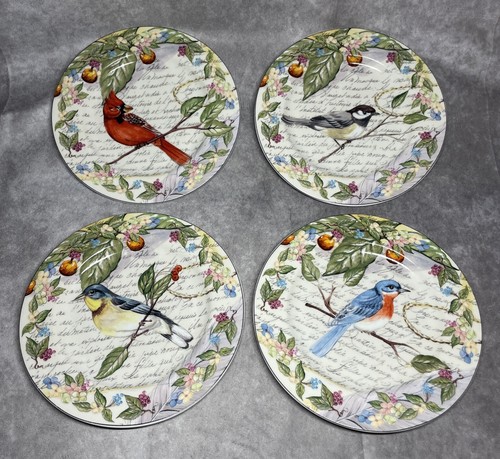 American Atelier At Home Morning Song 5071 Set of 4 Different Bird ...