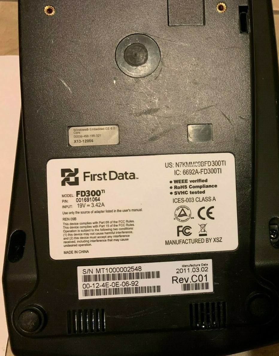 HUGE LOT 4 First Data FD-40 FD-100ti FD-300ti FD40 Credit Card ...