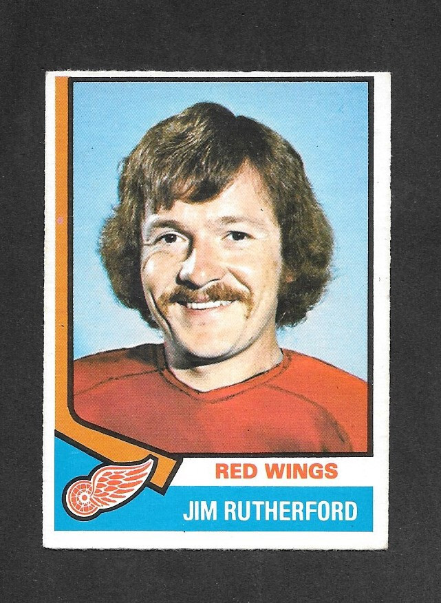 1974-75 OPC HOCKEY , # 225 , JIM RUTHERFORD , DETROIT RED WINGS | eBay