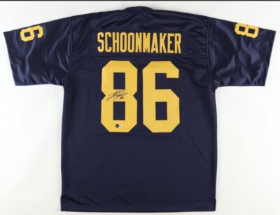 Luke Schoonmaker Signed Michigan Wolverines Jersey (Beckett) Dallas ...