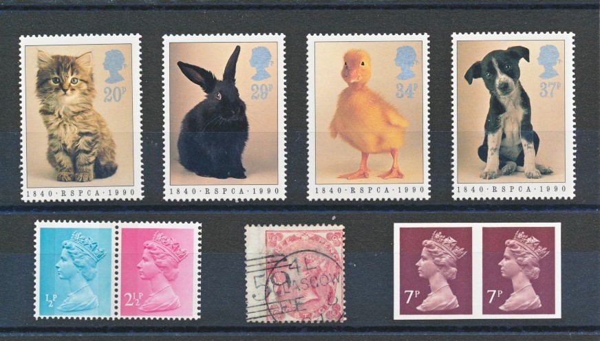 Stamp Stock Cards - 2 Strip x 100 with black card front and reverse ...