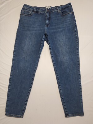 Pistola Womens Jeans 18W Plus Stretch Skinny Mid Rise Blue 39 X 27 | eBay