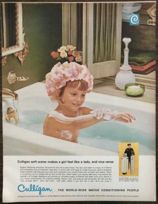 1965 Culligan Water Conditioner Print Ad Makes Girl Feel Like Lady ...