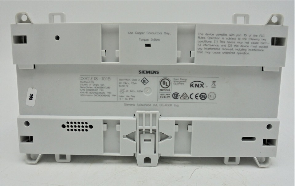 SIEMENS DXR2.E18-101B ROOM AUTOMATION STATION 1P S55376-C125 | eBay