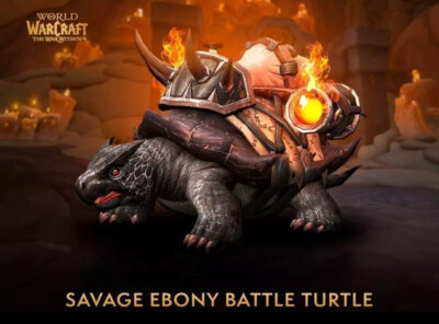 [IN STOCK] Savage Ebony Battle Turtle Mount | World of Warcraft x ...