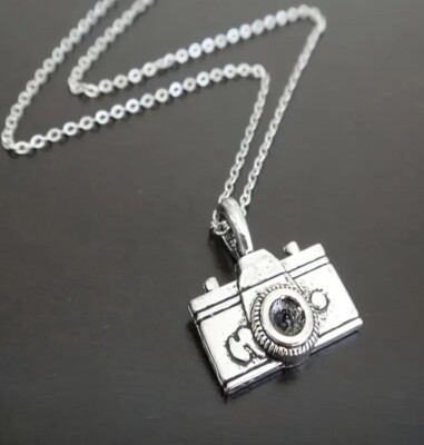Vintage Camera Necklace Pendant Silvery Fashion Photography Trendy ...