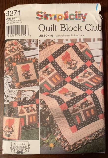 Simplicity Sewing Pattern 9253 Quilt Block Club Basket & Card Trick for ...