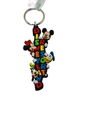 Disney Parks Keychain - Soft Touch - Walt Disney World Letters Fab 4 | eBay