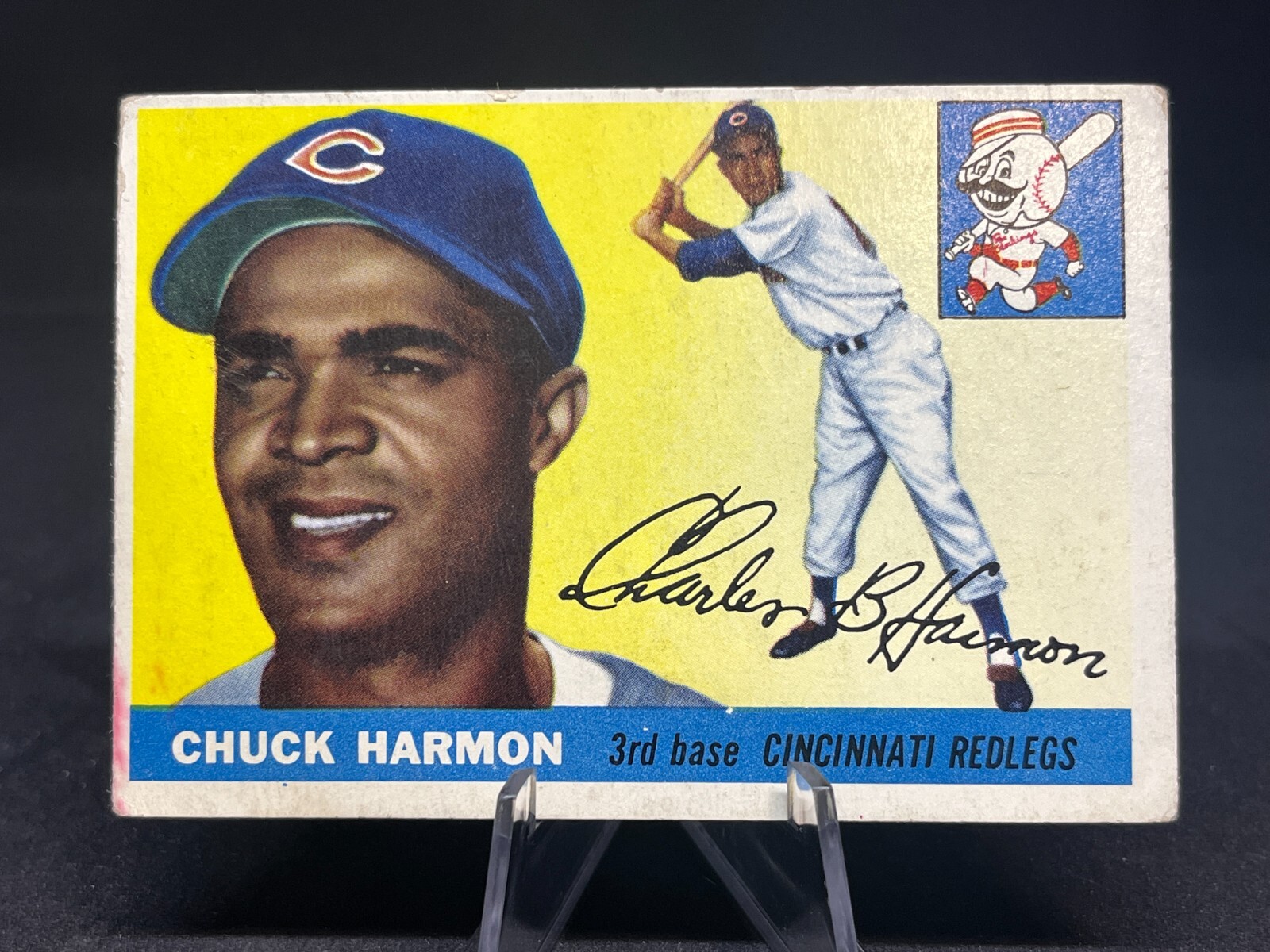 1955 Topps Baseball Card Chuck Harmon #82 BV $15 Vg Range AM | eBay
