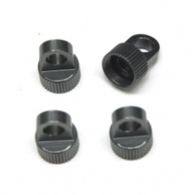STRC STV233027GM Aluminum Upper Shock Caps (4) : Vaterra Ascender Gun ...