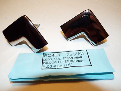 1955 1956 1957 55 56 57 Chevy 2 or 4 Dr Sedan Rear Window Upper Corner ...