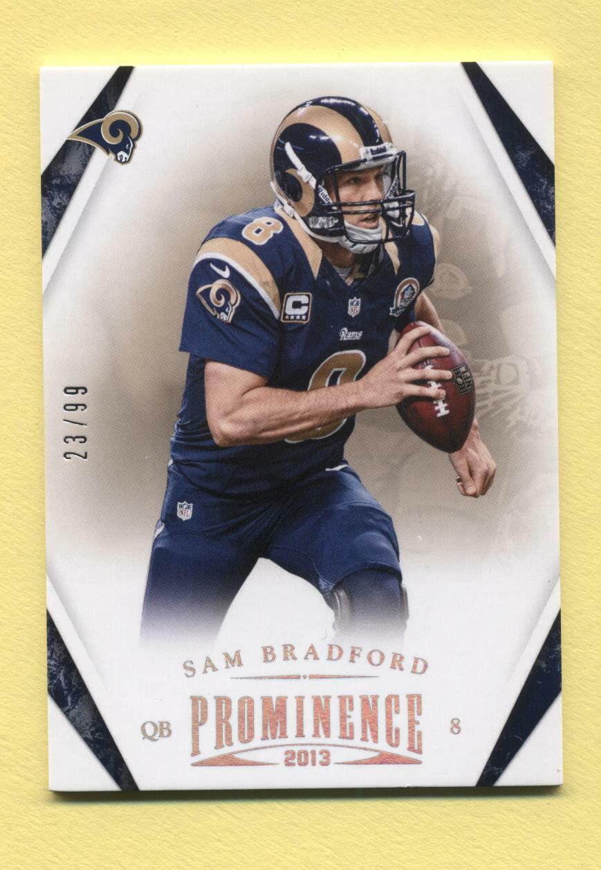 2013 Prominence Silver parallel Sam Bradford Card (Rams) # 23/99 | eBay