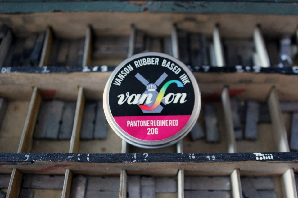 Letterpress Ink - Rubber Based Ink - Vanson Ink - starter's pack 15x20g ...