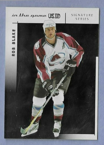 ROB BLAKE 2003-04 ITG SIGNATURE SERIES #7 - EXCEPTIONAL FOIL COLORADO ...