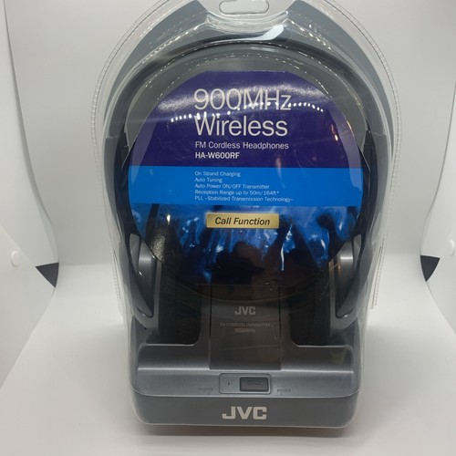 JVC WIRELESS FM CORDLESS Headphones HA-W600RF Wireless 900MHz-NEW-UP TO ...