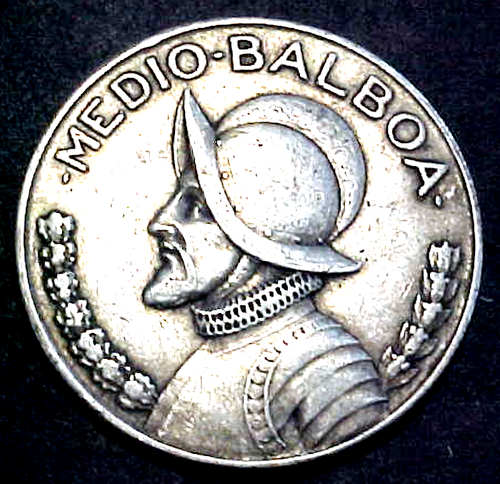 1930 PANAMA SILVER HALF BALBOA COIN..........MIN. BID .01 & NO RESERVE ...