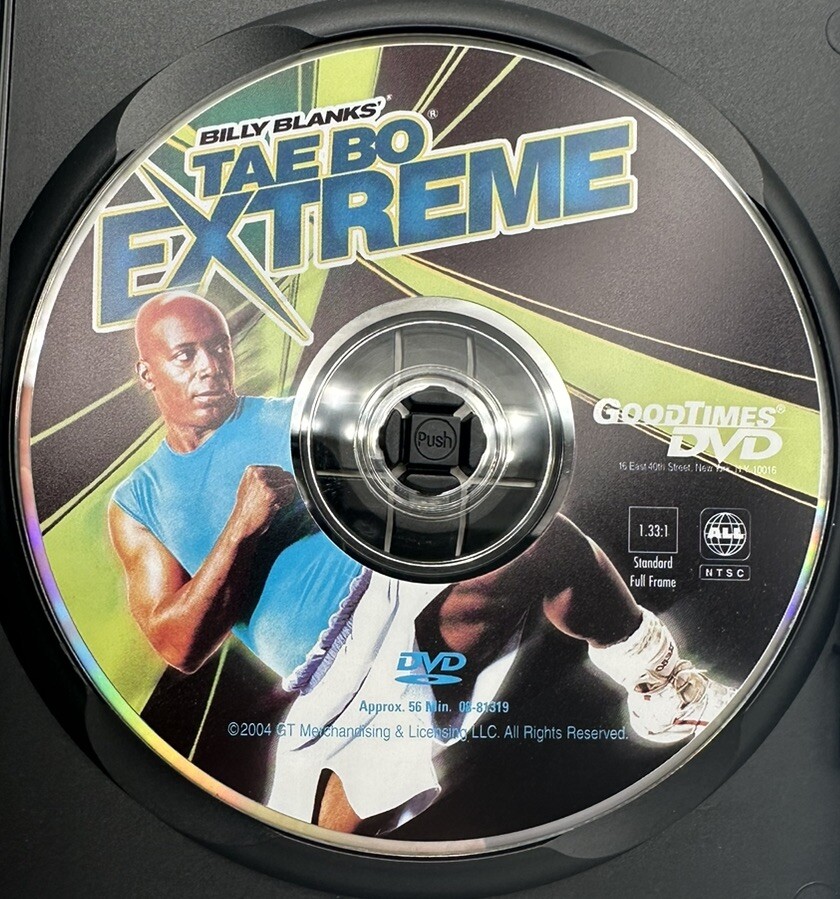 Tae Bo Extreme Billy Blanks DVD TaeBo Push Your Limits Great Condition ...