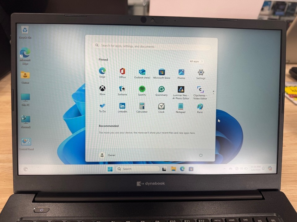 Toshiba Portege X40-J Core i7 11th Gen 256GB Solid State, 16GB RAM, 14 ...