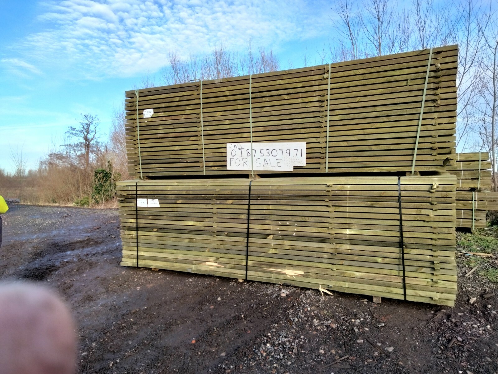 MOTORWAY RAILS PRESSURE TREATED GREEN COLLECT OR DELIVERY BIRMINGHAM ...