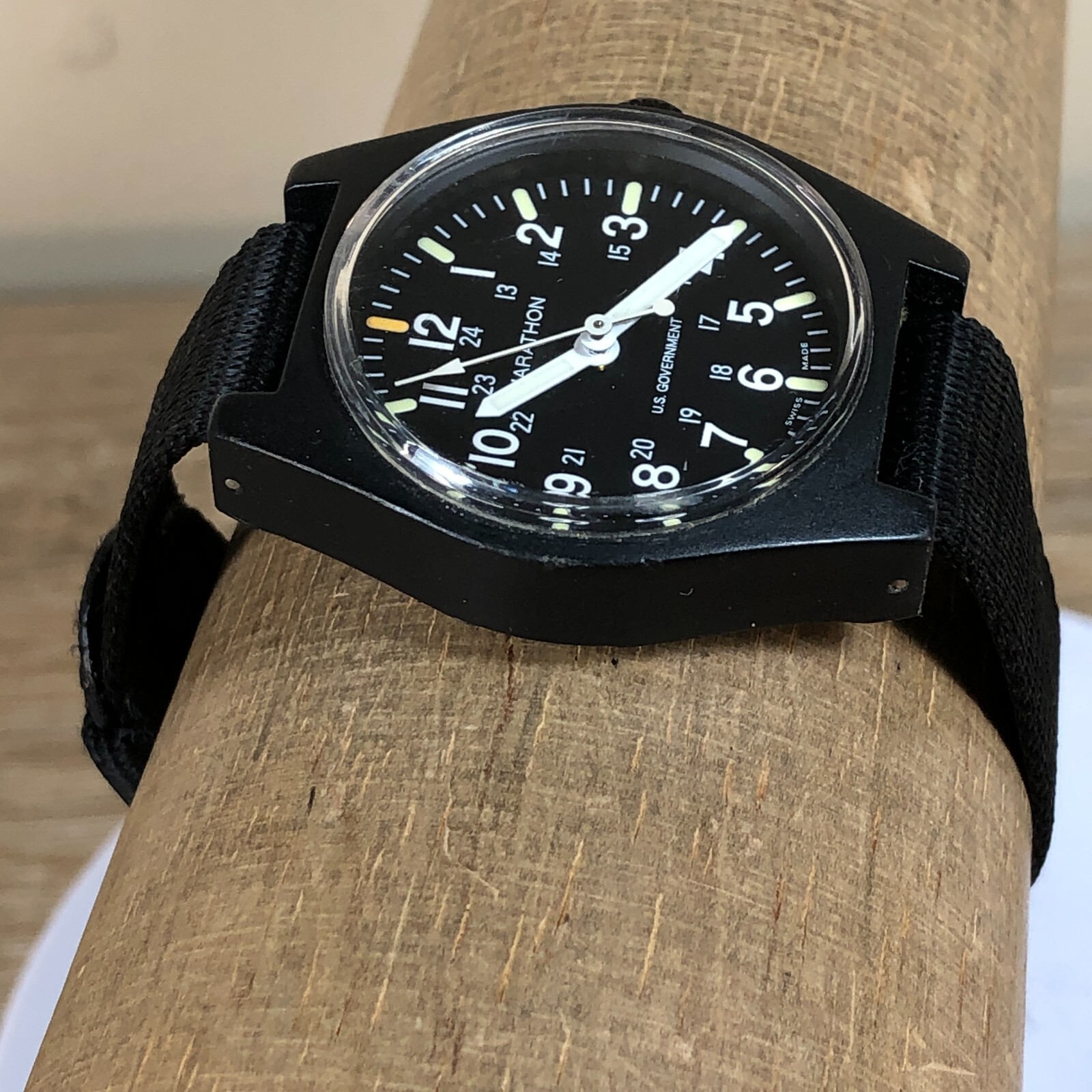 Marathon Military GPQ, US Government watch w/ Tritium: 34mm, Black ...