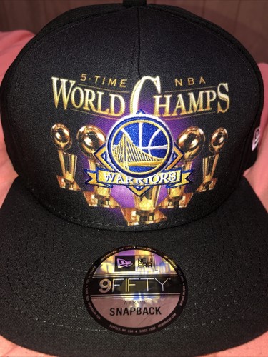 Golden State Warriors Hat 5-Time World Champs New Era SnapBack Cap | eBay