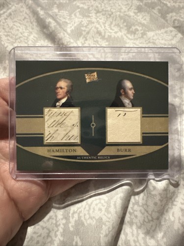 2024 - Pieces Of The Past Dual Relic - Hamilton/Burr #DSR-HB Hand ...