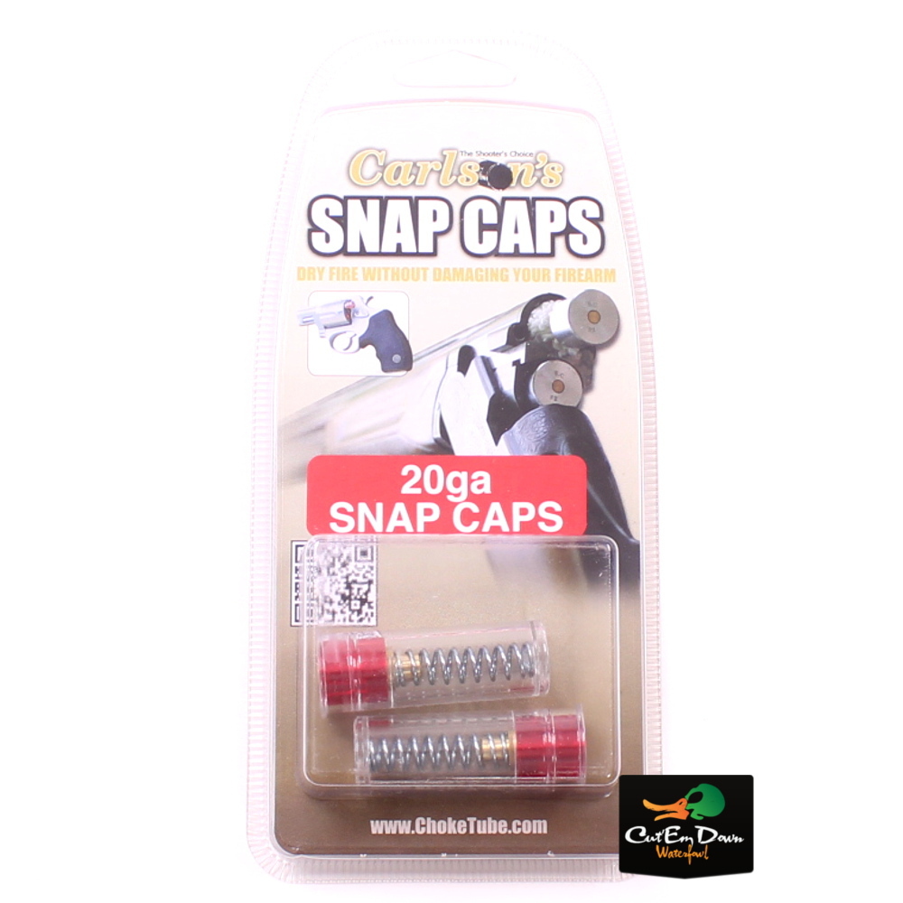 CARLSON'S 20 GAUGE SHOTGUN PLASTIC SNAP CAPS PAIR 2 SPRING LOADED ...