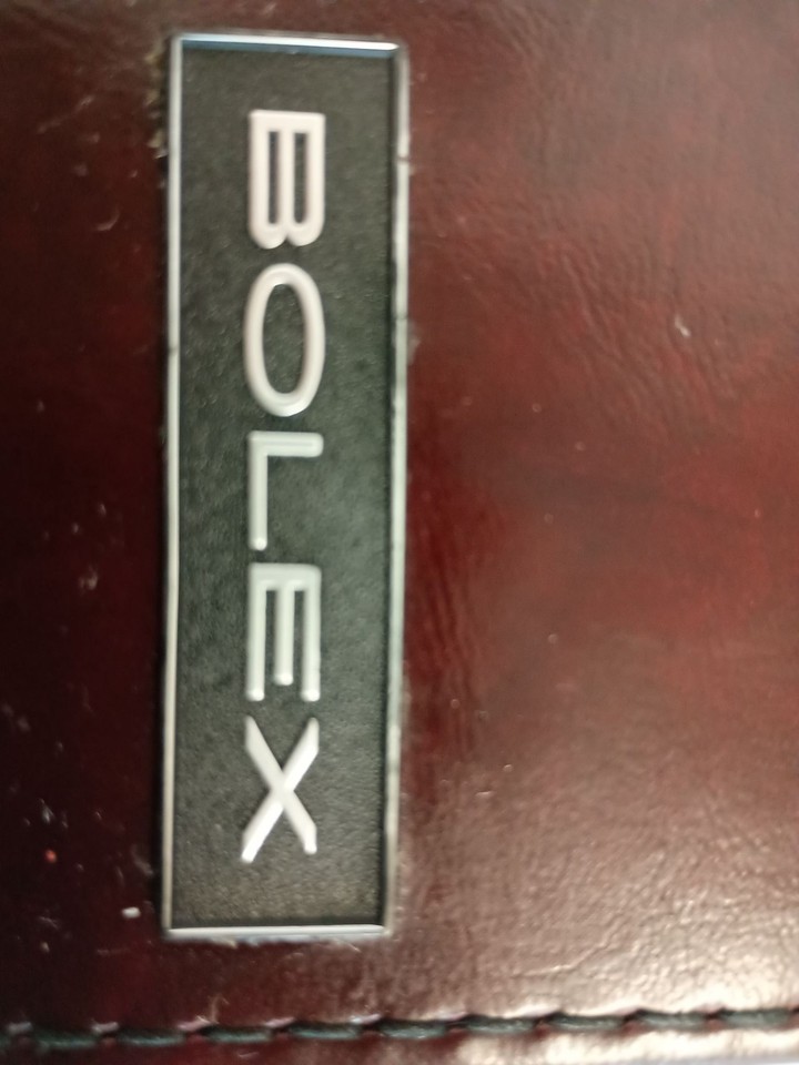 BOLEX Genuine Leather Handbag with Red Interior, Locking Clasp, Strap ...