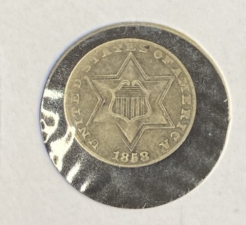 1858 Silver Three Cent Trime United States Type Coin Free Shipping | eBay